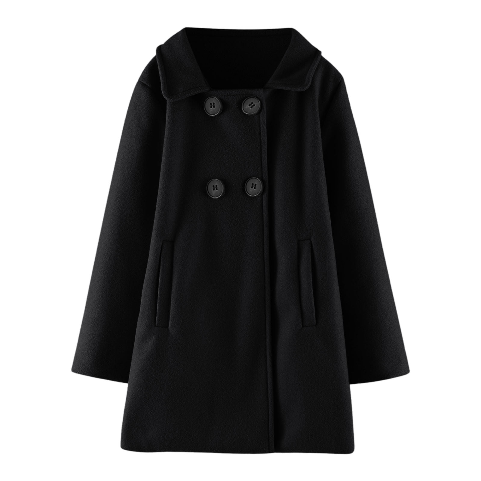 ANINEO Toddler Girls Long Sleeve Winter Windproof Coat Jacket Kids Warm Fleece Outerwear Jacket ...