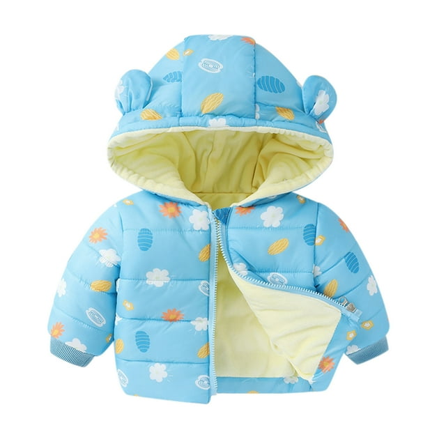 ANINEO Toddler Baby Boys Girls Cute Cartoon Animals Jacket Long Sleeve Winter Solid Coats Hooded ...