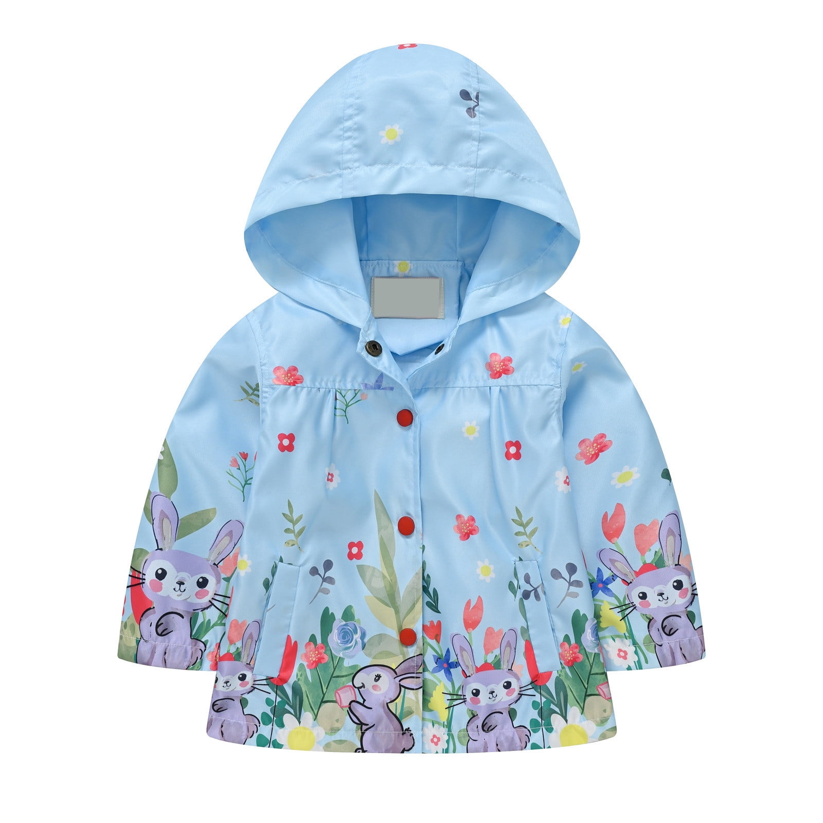 ANINEO Toddler Kids Baby Boys Girls Long Sleeve Windproof Jacket Hooded Lightweight Kids Coats ...