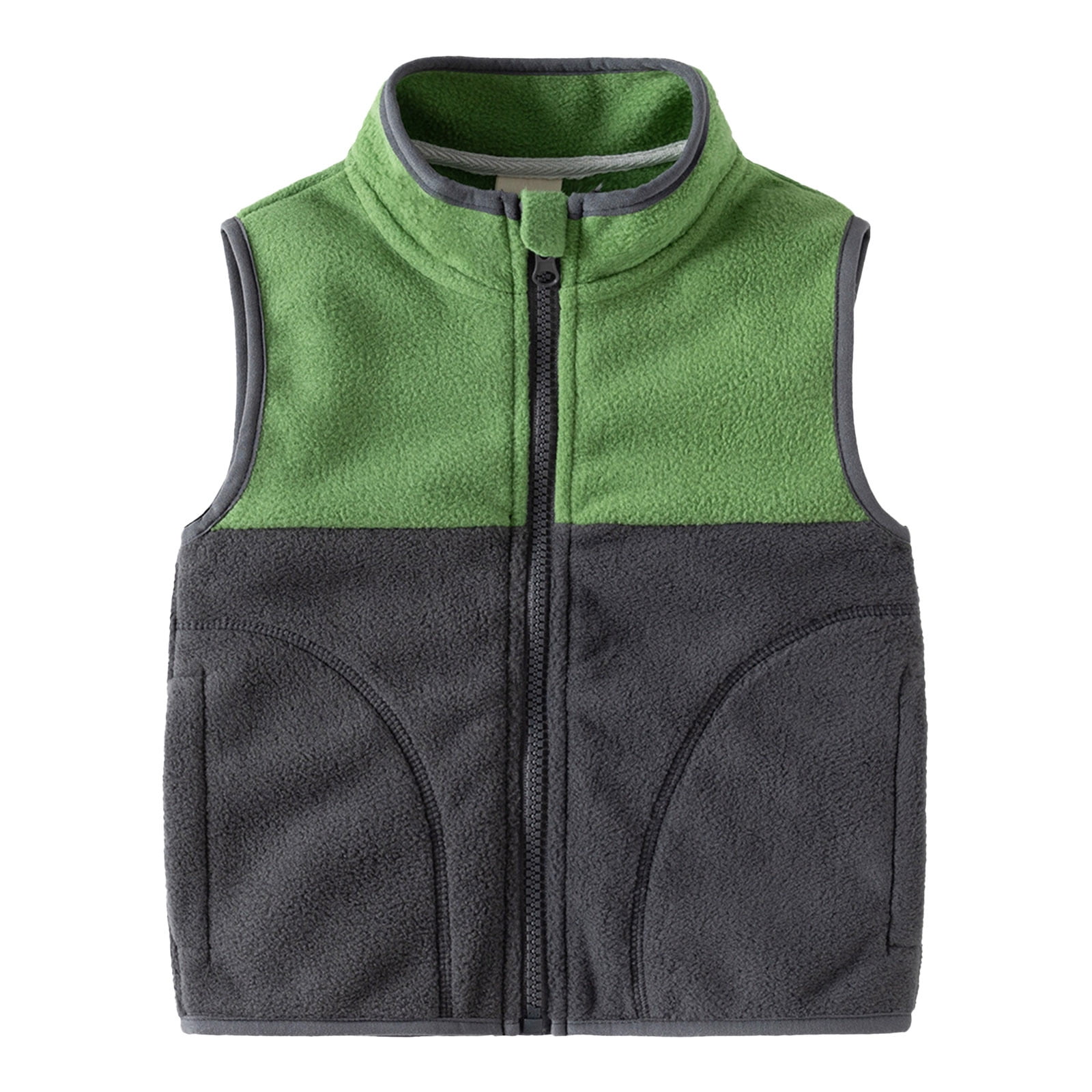 ANINEO Toddler Kids Boys Sleeveless Color Block Vest Coat Fall Winter Warm Jacket with Pockets ...