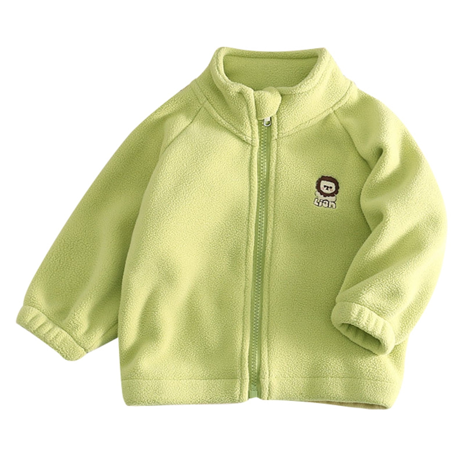 ANINEO Toddler Kids Polar Jacket, Thickened Full-Zip Long Sleeve Warm Coats Outwear for Baby ...