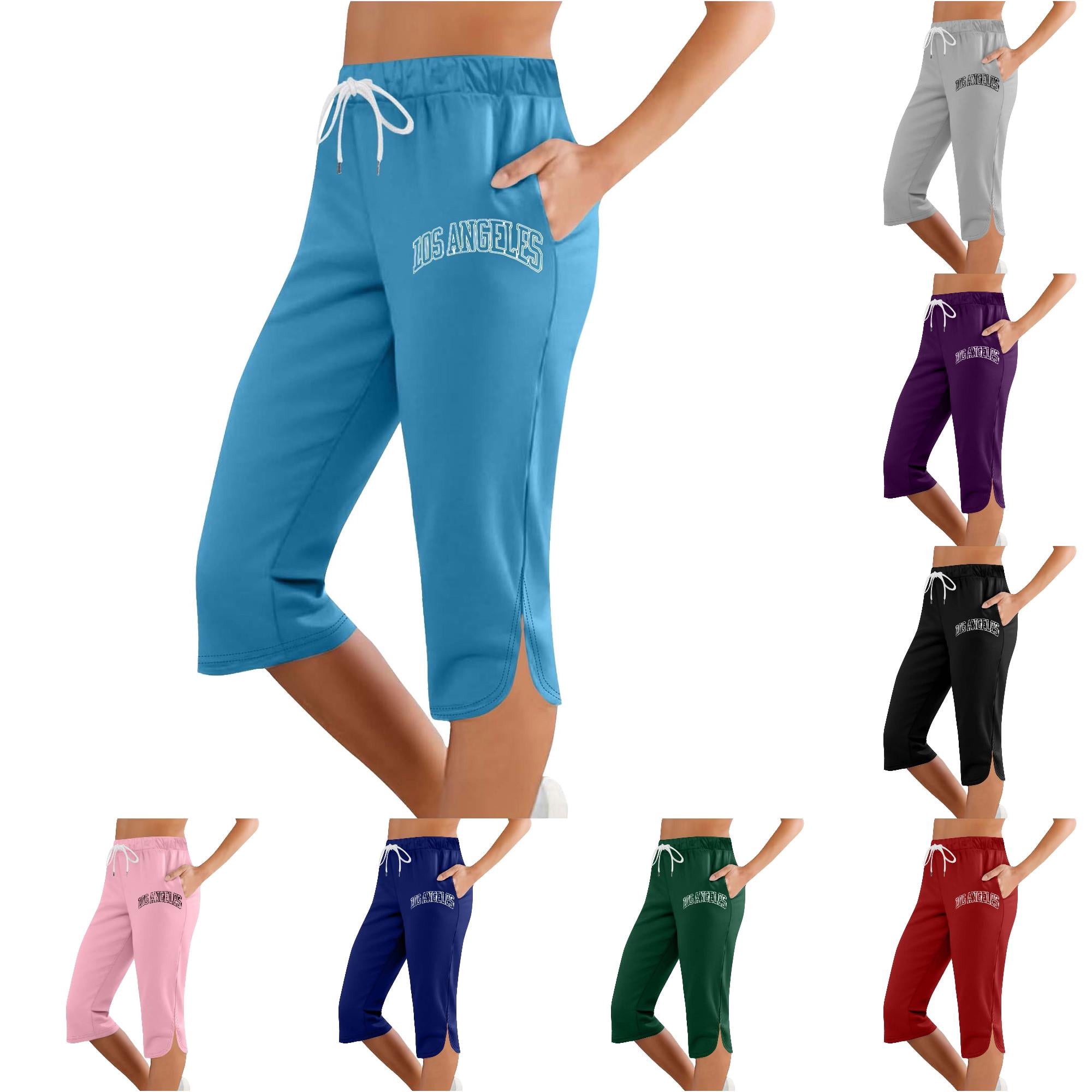 ANINEO Women Fashion Comfortable Casual Mid Waist Sport Pants Versatile ...