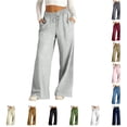 ANINEO Women High Waisted Wide Leg Pants For Soft Loose Fit Casual ...