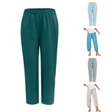ANINEO Women Pants Cotton Daily Wear Home Female Stylish Ladies Solid ...