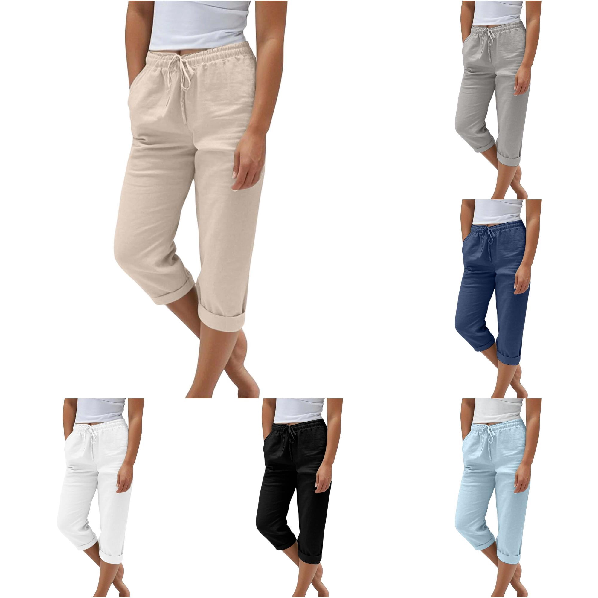 ANINEO Women Pants Lightweight Summer Harem Trousers Lightweight ...