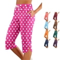ANINEO Women Polka Dot Fashion Comfortable Casual Mid Waist Sport Pants ...