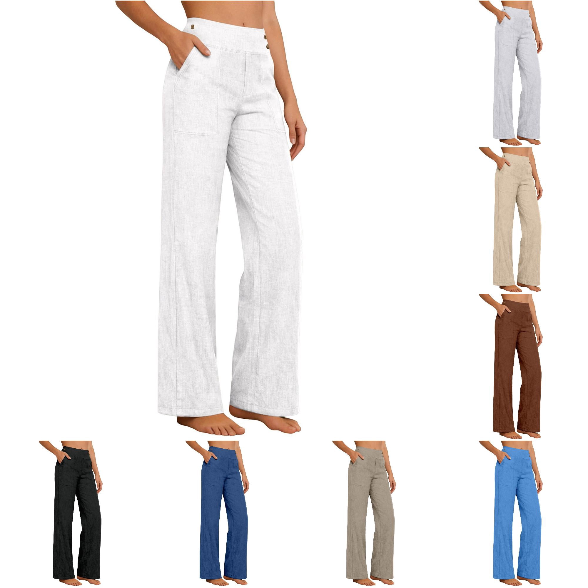 ANINEO Women Wide Leg High Waist Casual Pants For Everyday Comfort ...
