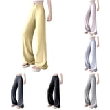 ANINEO Women's Casual High Waist Wide Leg Pants Sun Breathable Summer ...
