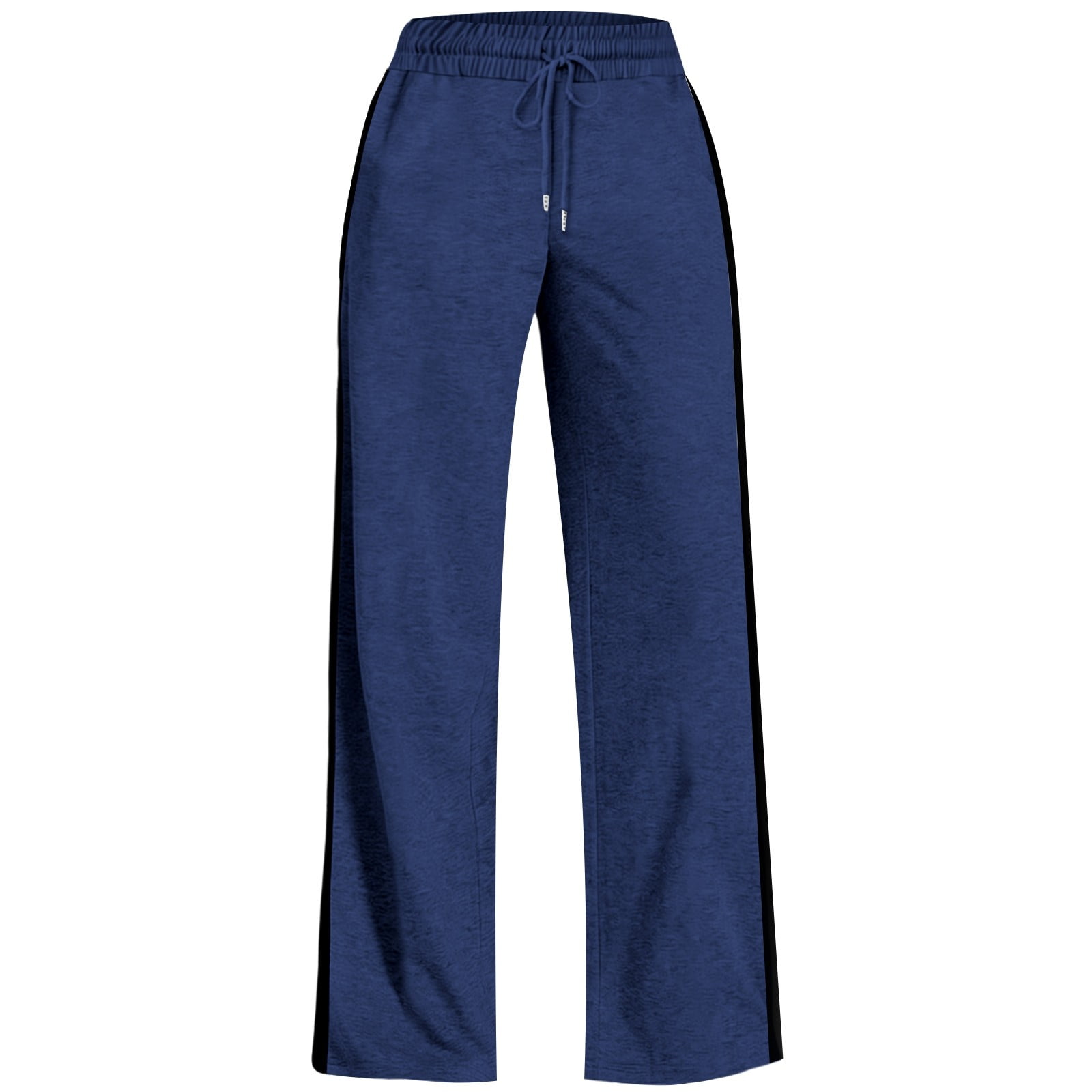 ANINEO Women's High Waist Casual Pants Elastic Waistband Tied ...