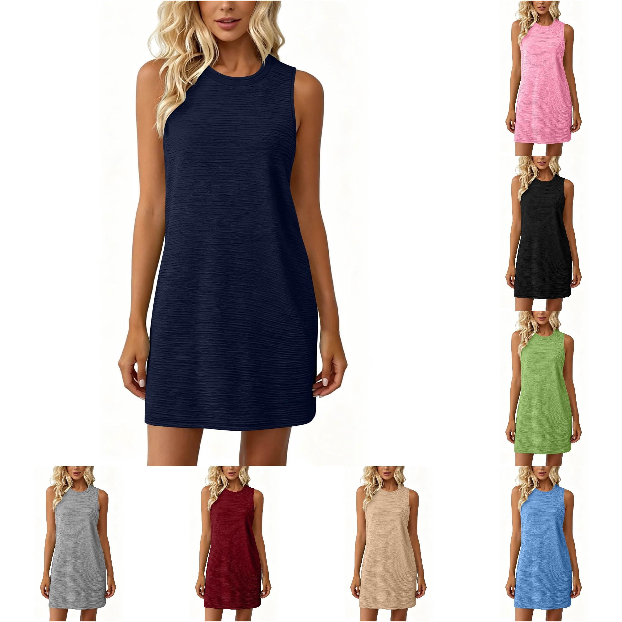 ANINEO Womens Summer Dresses Everyday Casual For Lightweight Fit And ...