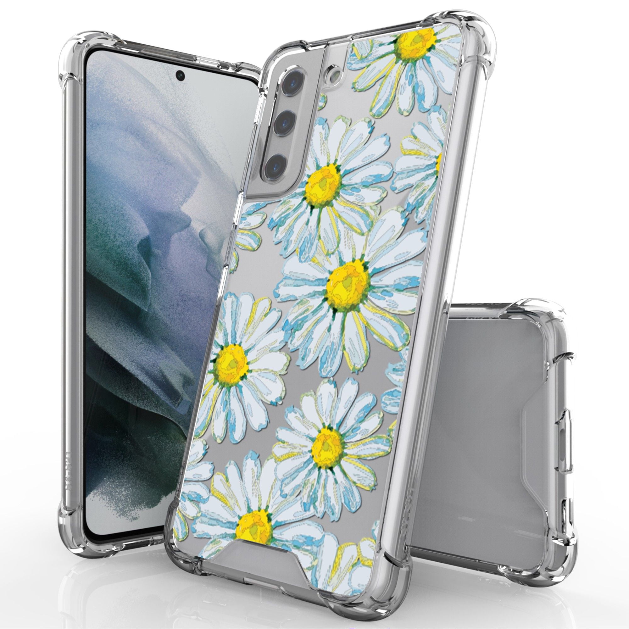 ANJ+ Hybrid Slim Hard Back Cover Case Flexible Bumper for Samsung ...