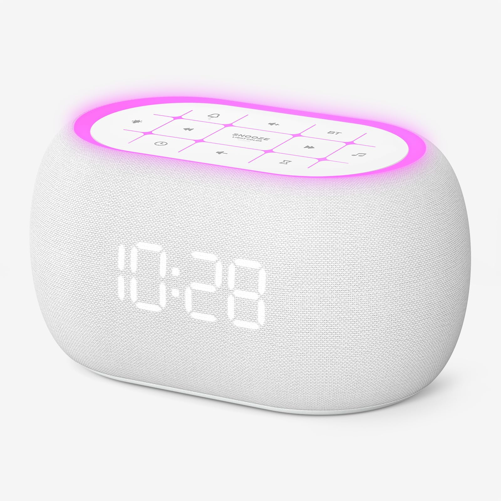 ANJANK White Noise Sound Machine Alarm Clock with Hi-Fi Bluetooth ...
