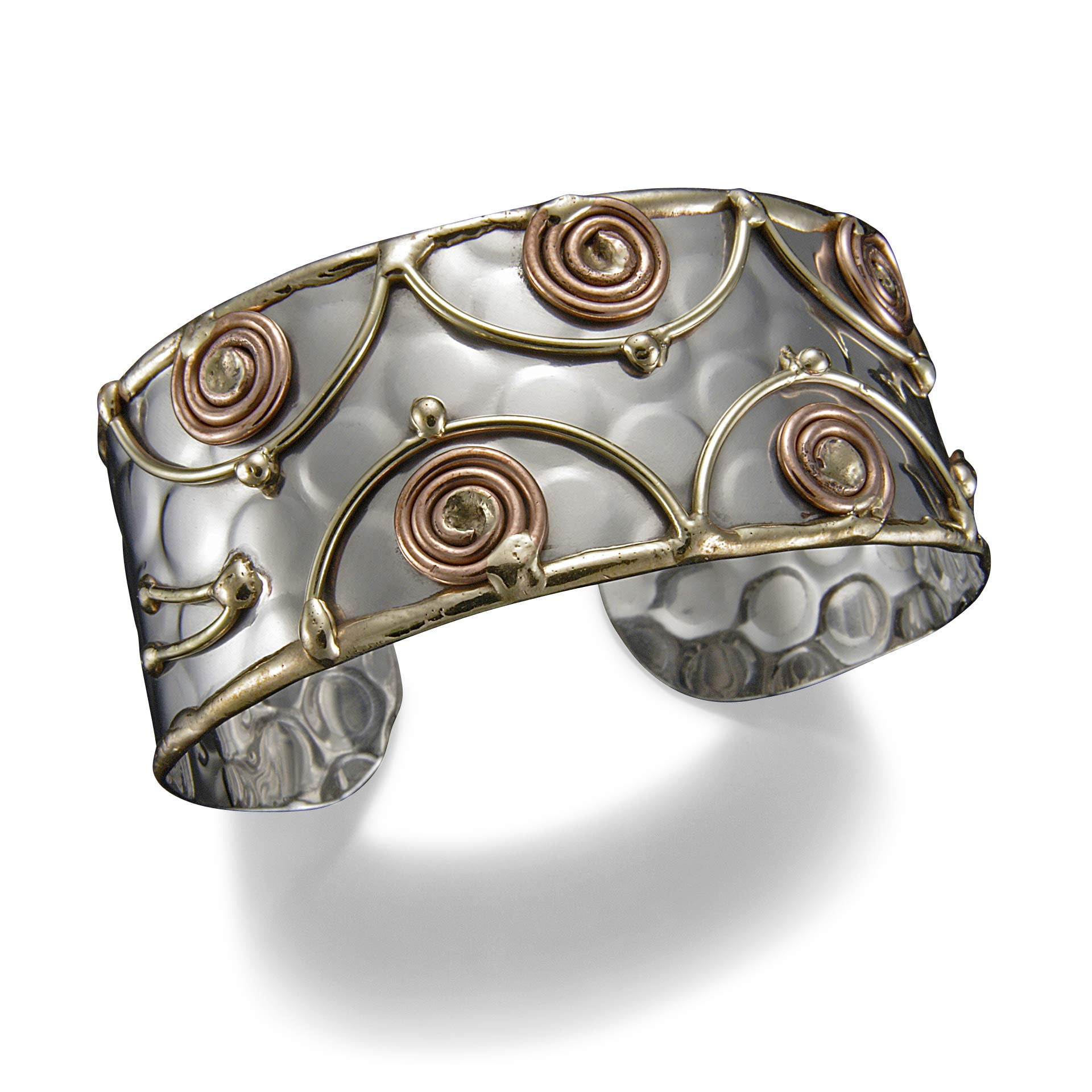 ANJU JEWELRY Janya Collection Narrow Mixed Metal Cuff Bracelet ...