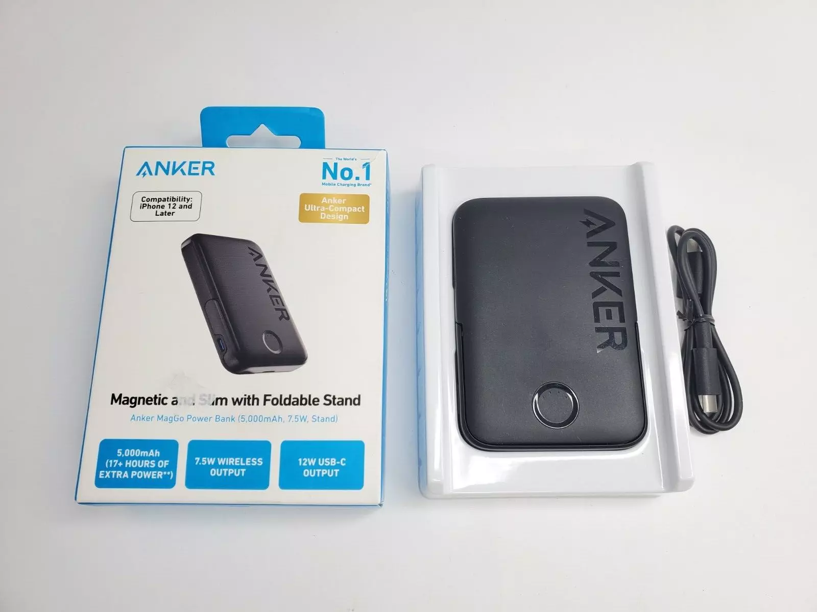 Pre-Owned ANKER MAGGO STAND 7.5W 5,000 MAH POWER BANK 1 EA - Walmart.com