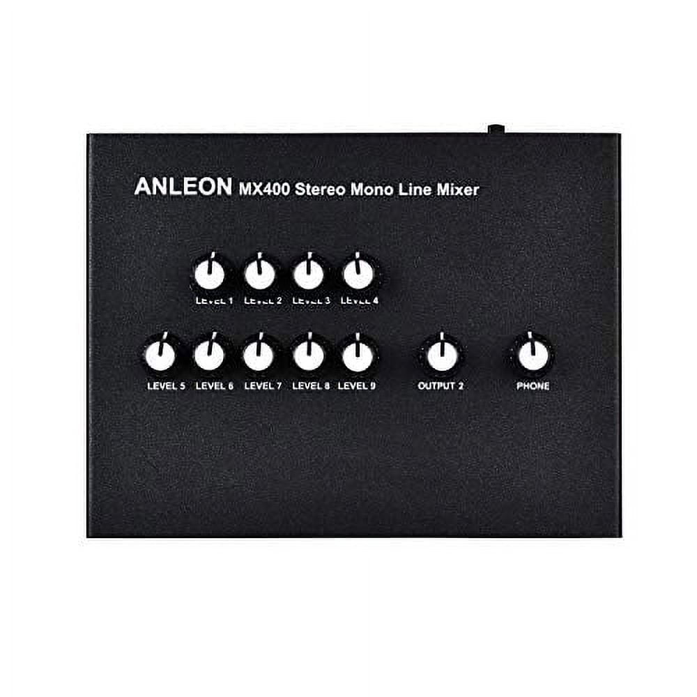 ANLEON MX400 Low-Noise 4-Channel Mono Line Mixer for guitars bass ...