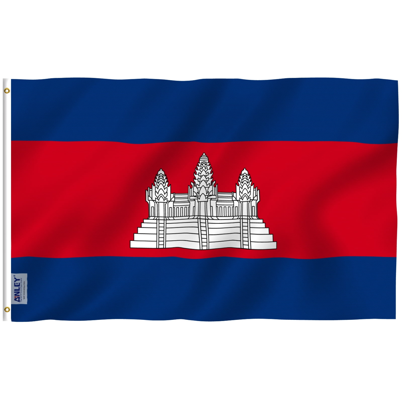 ANLEY 3x5 Feet Cambodia Flag - Kampuchea Flags - Walmart.com