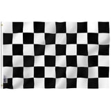 Anley Checkered Flag, Black and White Racing, 3'x5', Polyester, Fly ...