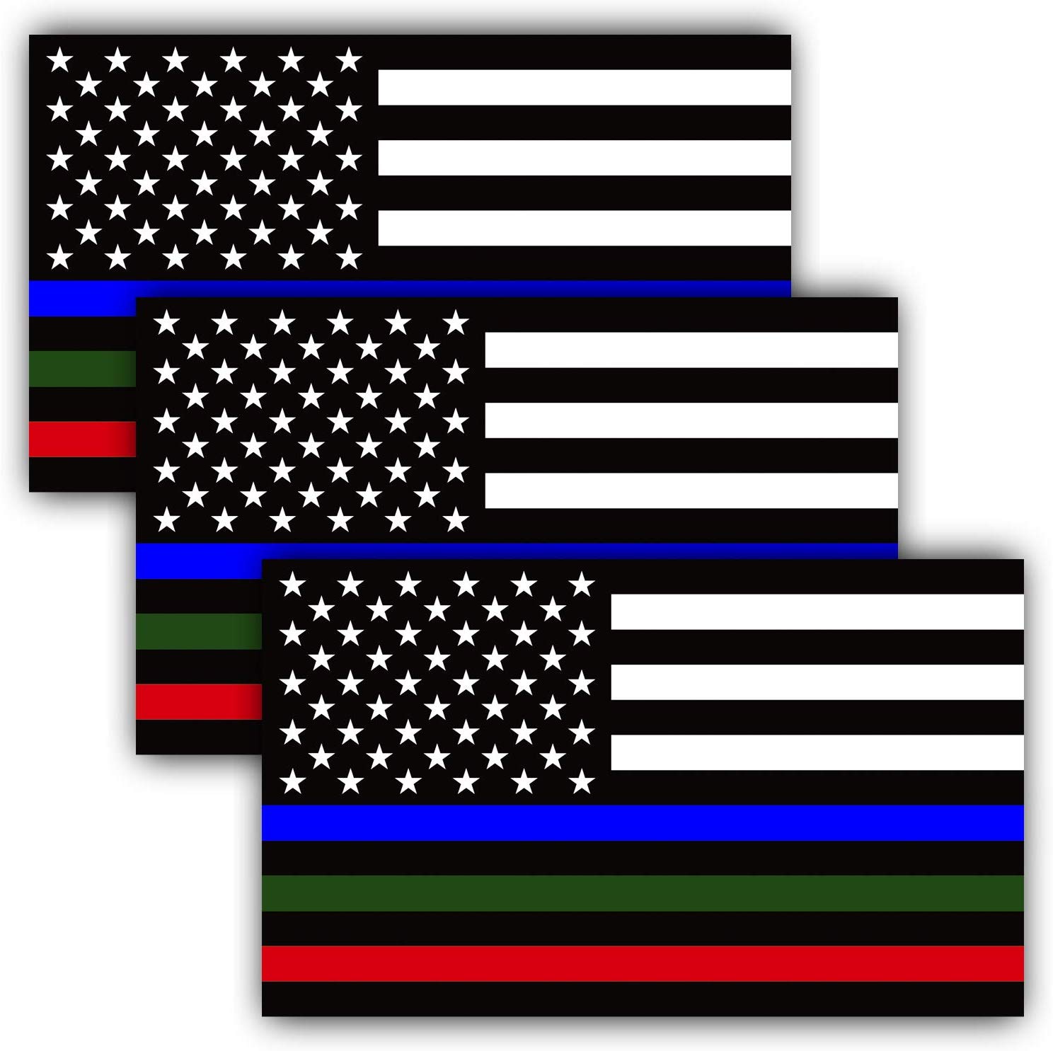 5X3 American Flag Barcode Sticker Car Bumper Stickers Vinyl Truck Decal ...