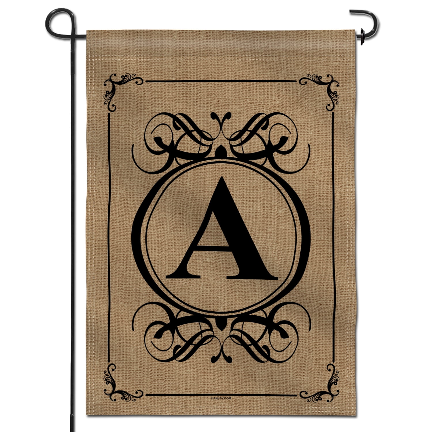 ANLEY Classic Monogram Letter A Garden Flag, Double Sided Family Last ...