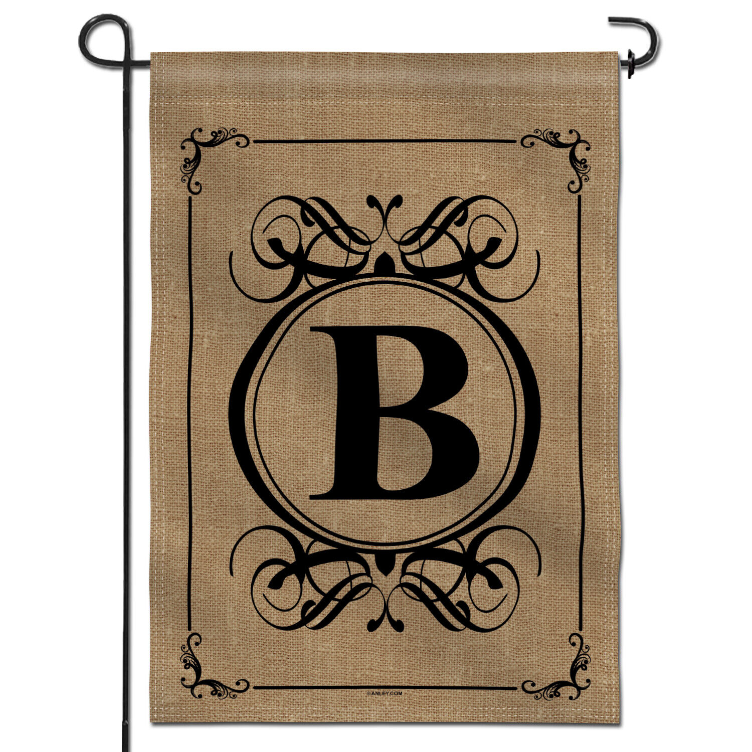 ANLEY Classic Monogram Letter B Garden Flag, Double Sided Family Last ...