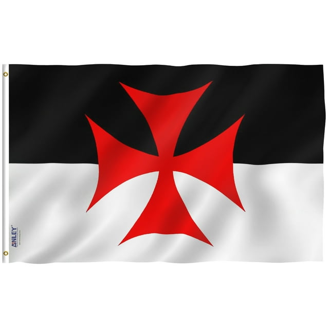 ANLEY Fly Breeze 3x5 Foot Knights Templar Battle Flag - Roman Catholic ...