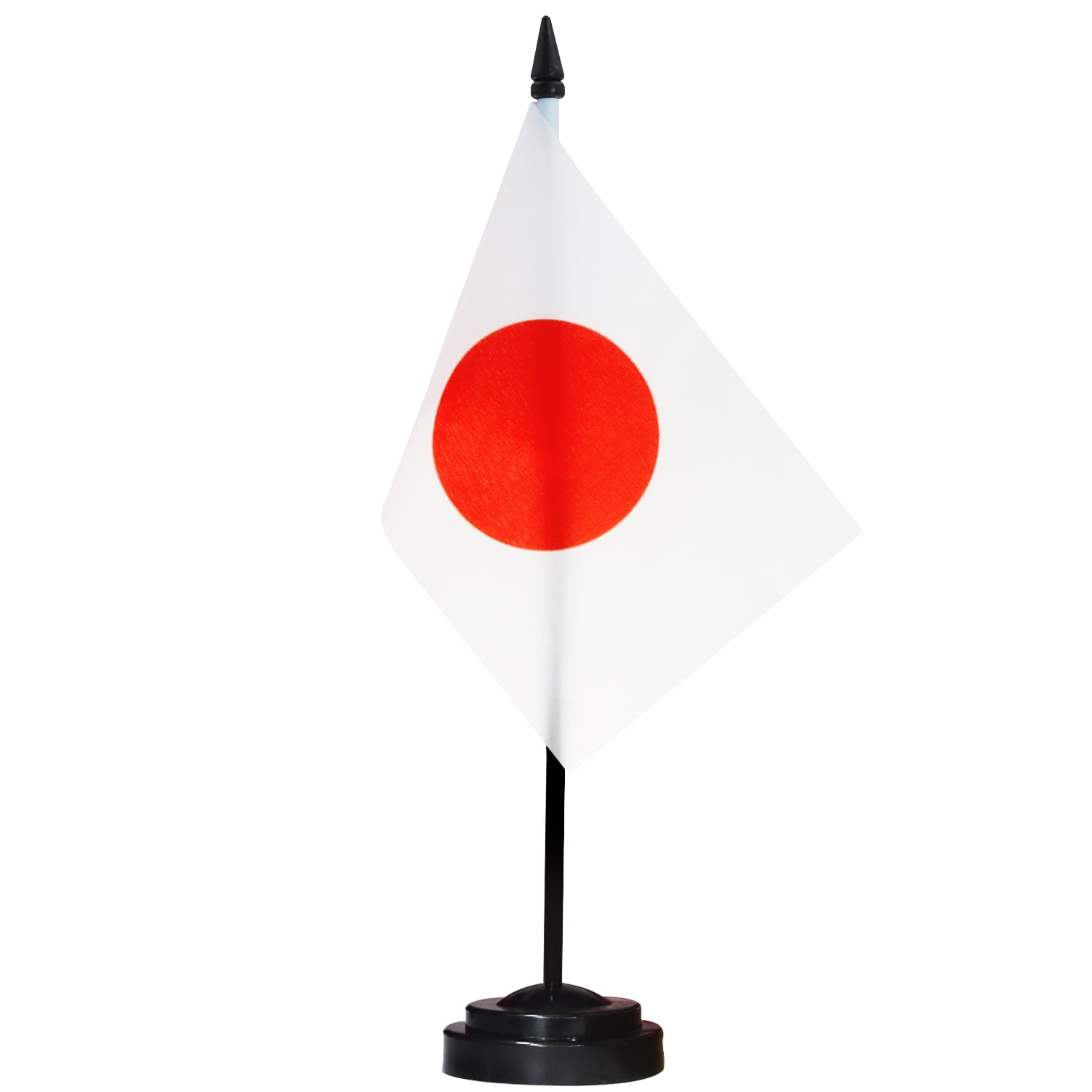 ANLEY Japan Deluxe Desk Flag Set - 6 in x 4 in Miniature Japanese Desktop Flag - Walmart.com