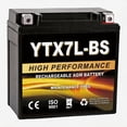 ANLIBATT YTX7L-BS 12V AGM Battery, 6.5AH 120CCA Sealed Maintenance-Free ...