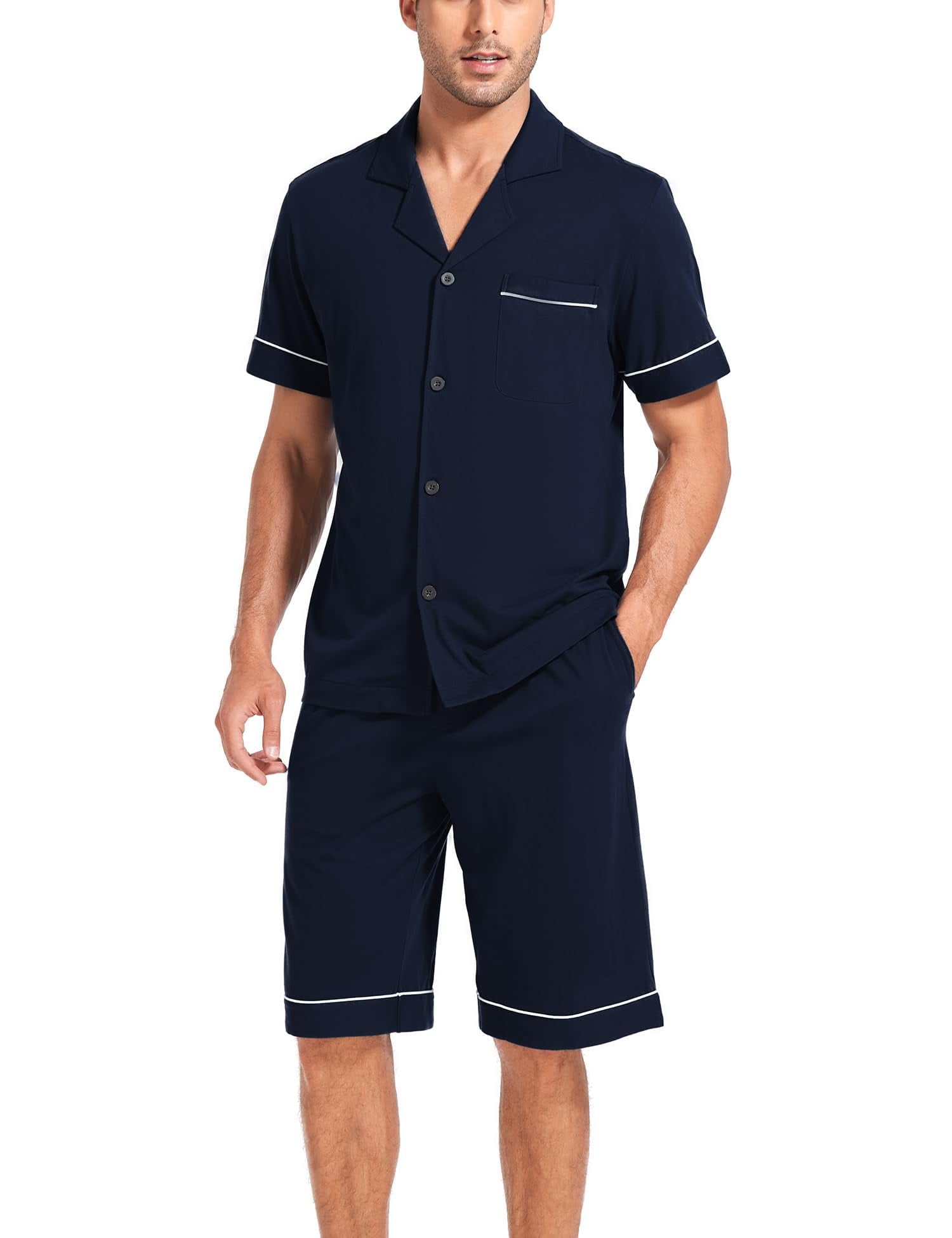 Short Sleeve Pajama Set Men S