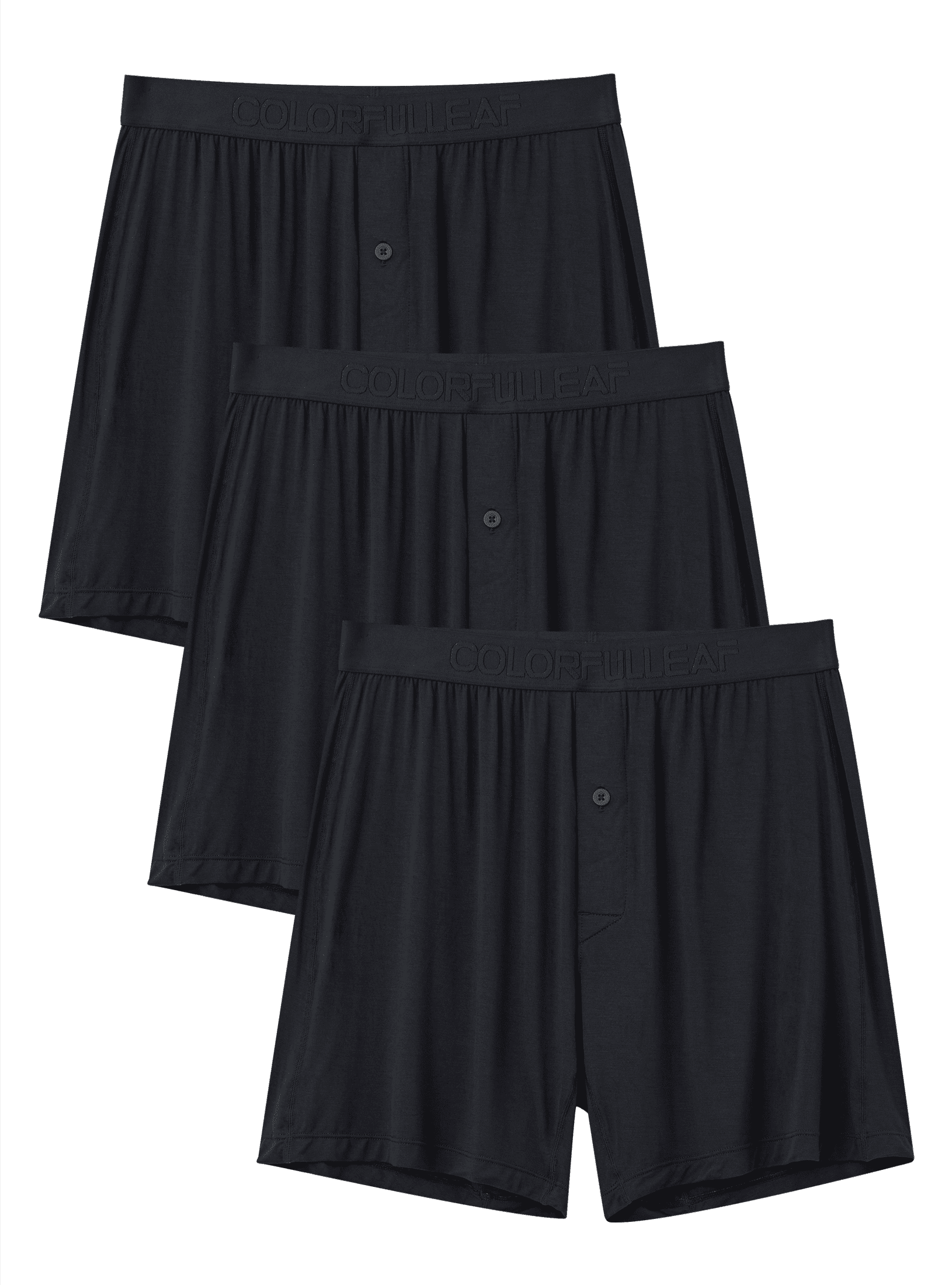 ANLIQI Men's Boxer Shorts Underwear Relaxed Summer Sleep Shorts Soft ...
