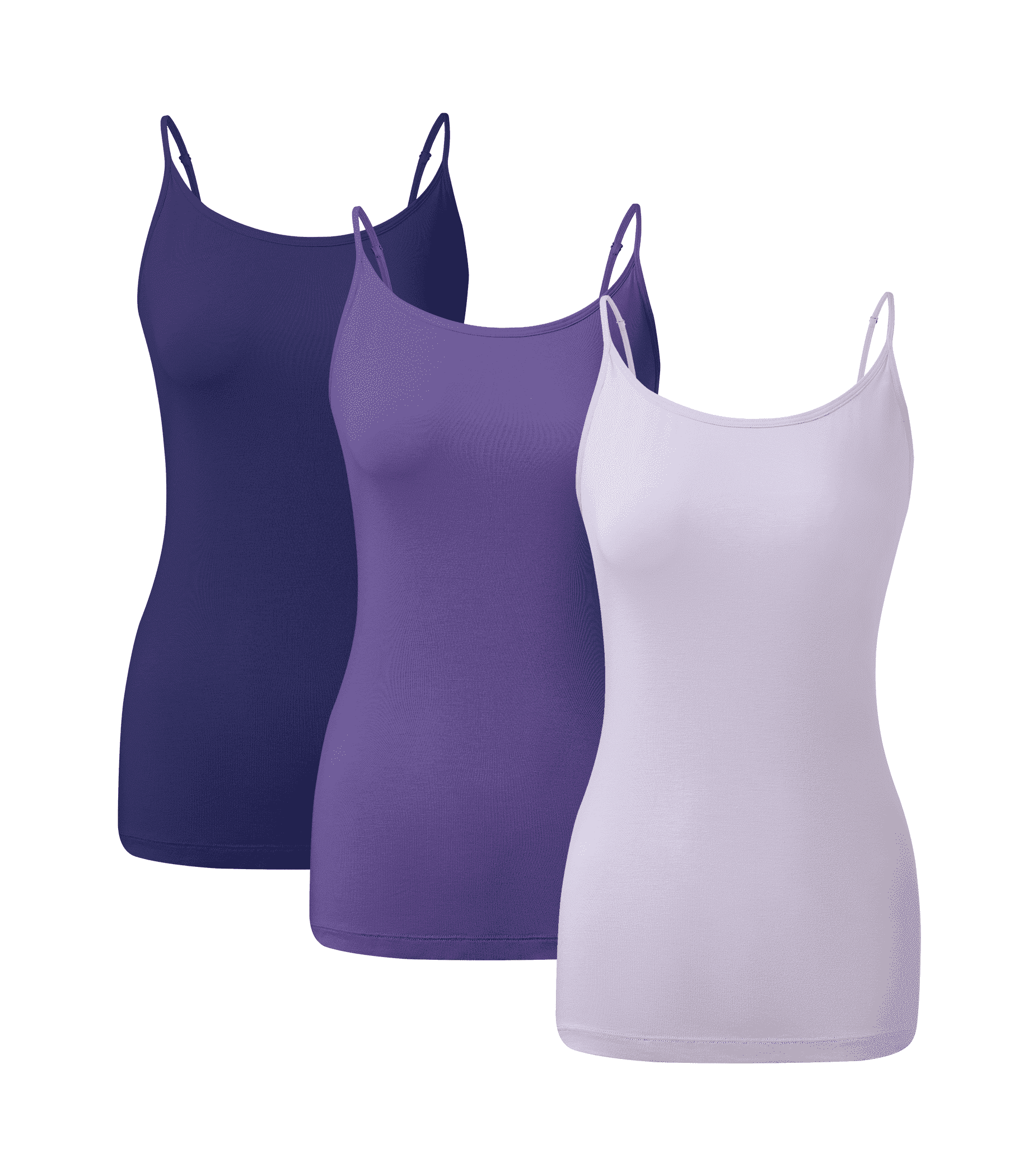 ANLIQI Womens Bamboo Rayon Tank Tops Summer Adjustable Spaghetti Strap ...