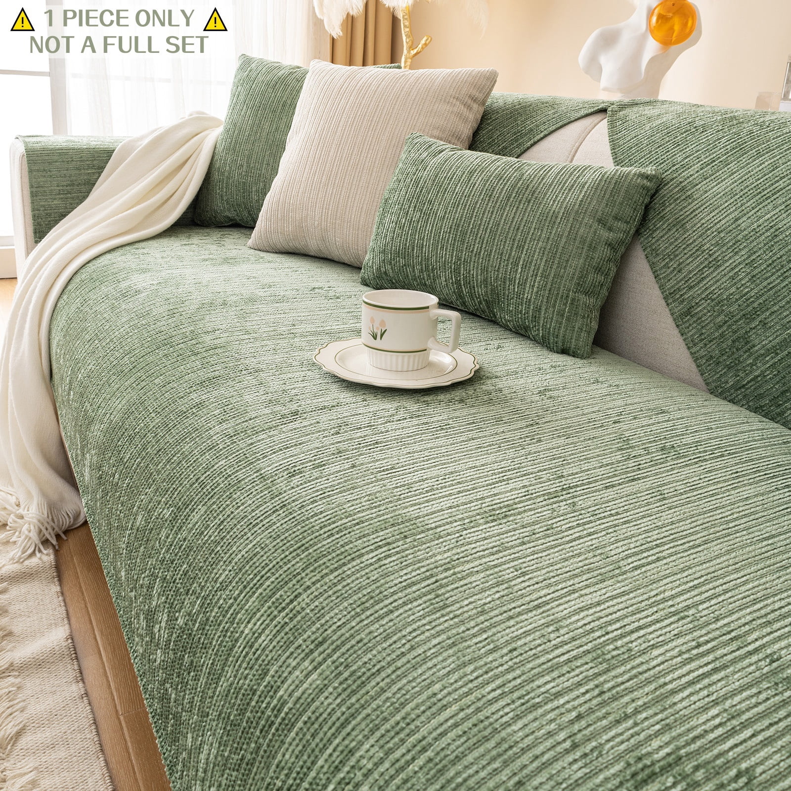 ANMINY 1pc 27.6"×27.6" Chenille Sofa Cover, Ultra - Soft Pet - Friendly ...