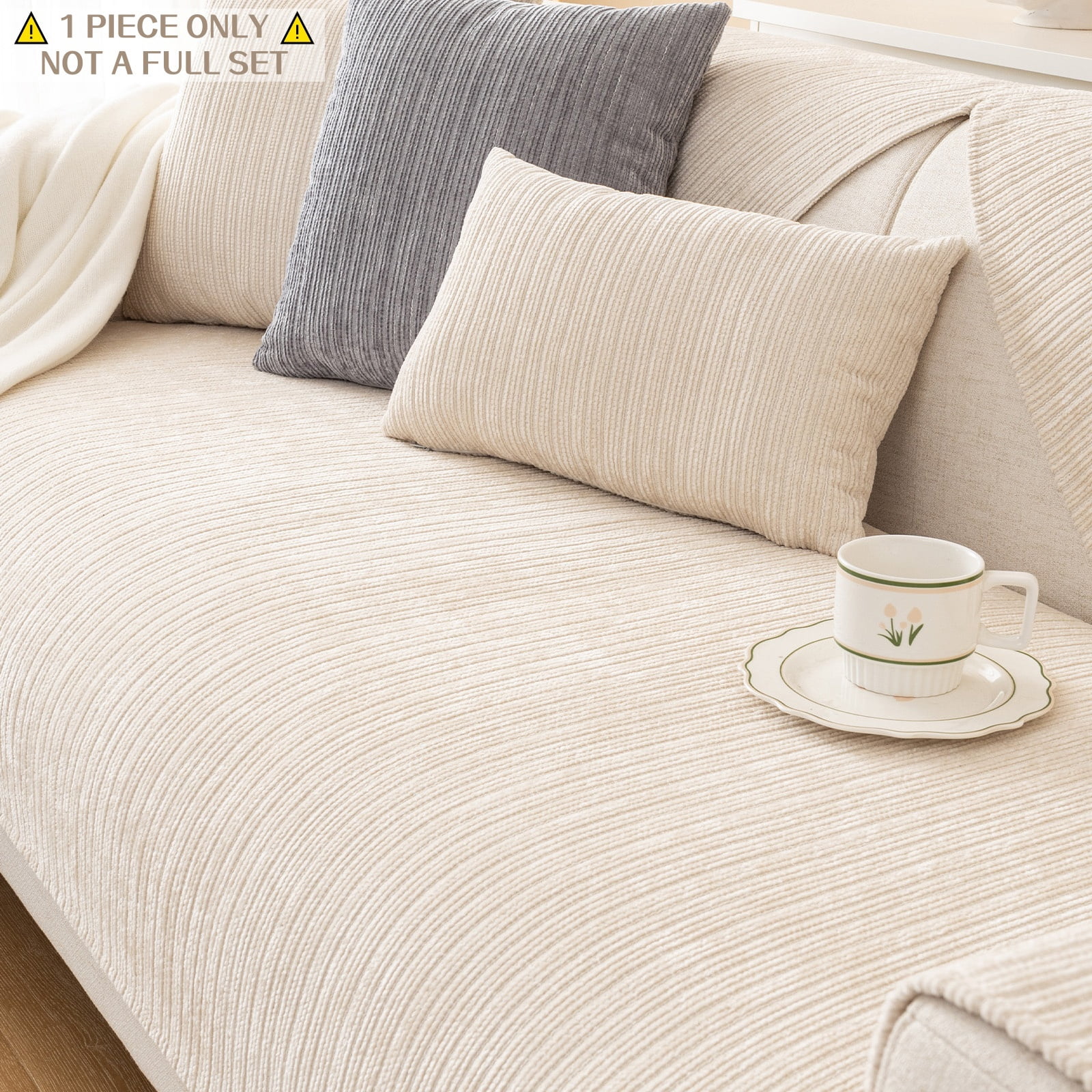 ANMINY 1pc 35.4"×63" Chenille Loveseat Sofa Cover, Ultra-Soft Pet ...