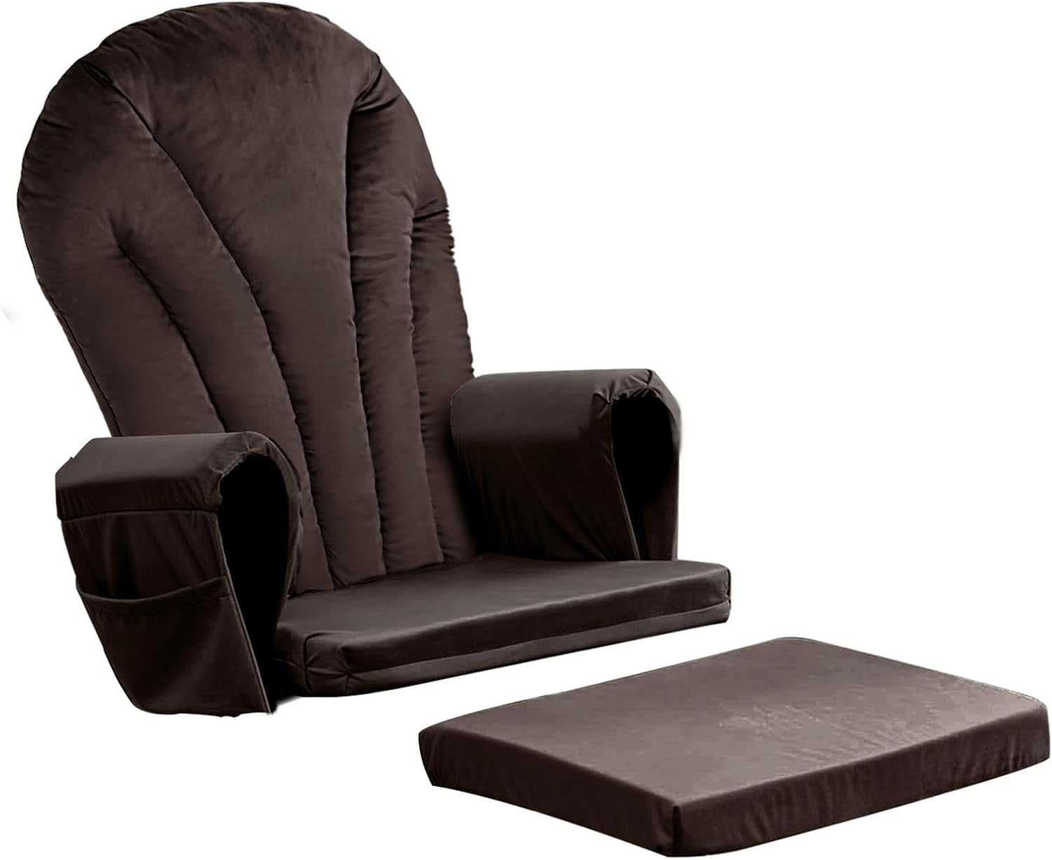 ANMINY 5pcs Glider Rocker Replacement Cushions Set - Thickened Velvet ...