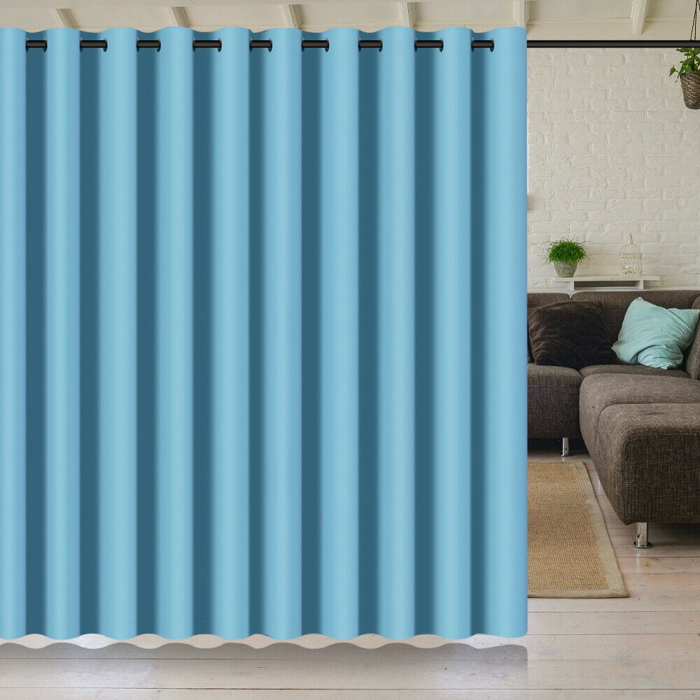 ANMINY Blackout Curtain Panels Solid Color Space Room Divider Screen ...