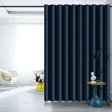 ANMINY Blackout Curtain Panels Solid Color Space Room Divider Screen ...