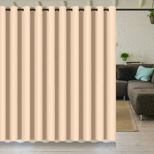 ANMINY Blackout Curtain Panels Solid Color Space Room Divider Screen ...