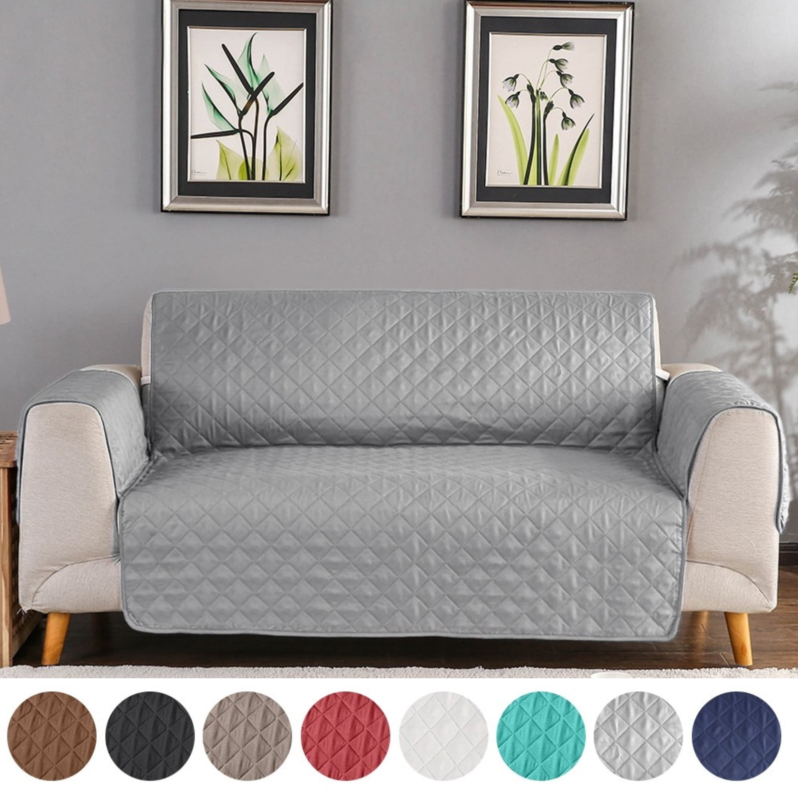 ANMINY Loveseat Sofa Cover, Waterproof, Washable, Non-slip, Pet ...