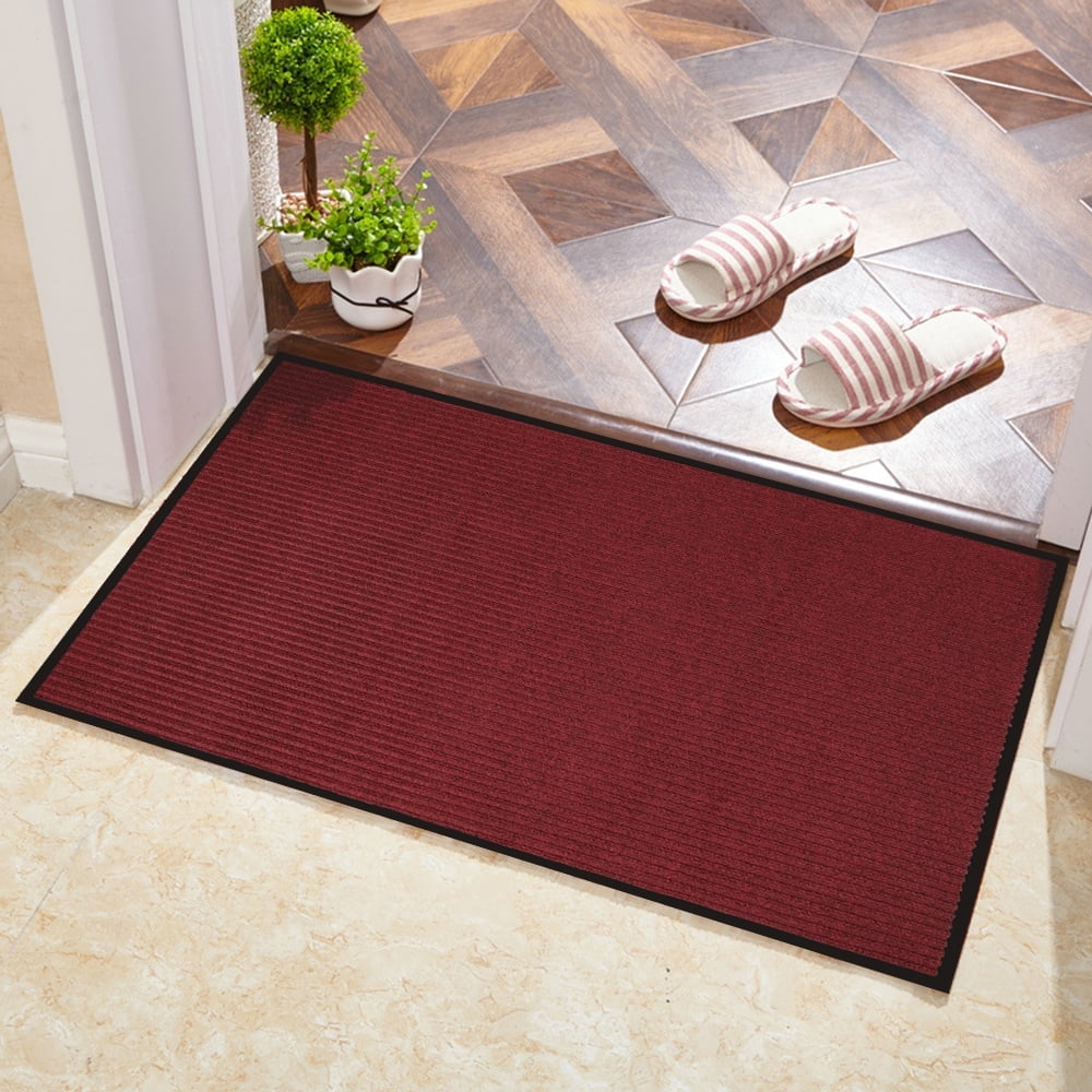 ANMINY Front Doormat Entrance Shoe Mat Waterproof PVC Non Slip Rug ...