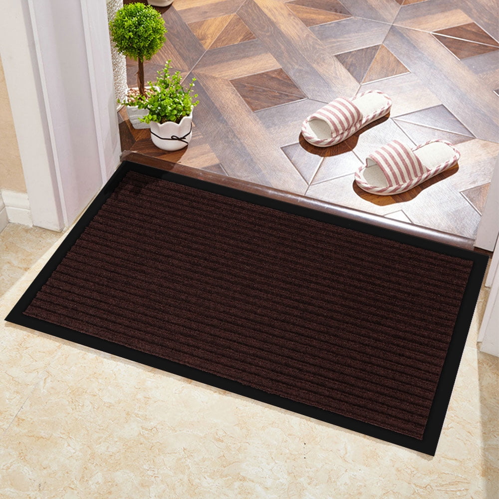 "ANMINY Durable Low Profile Door Mat, Indoor/Outdoor Entryway ...