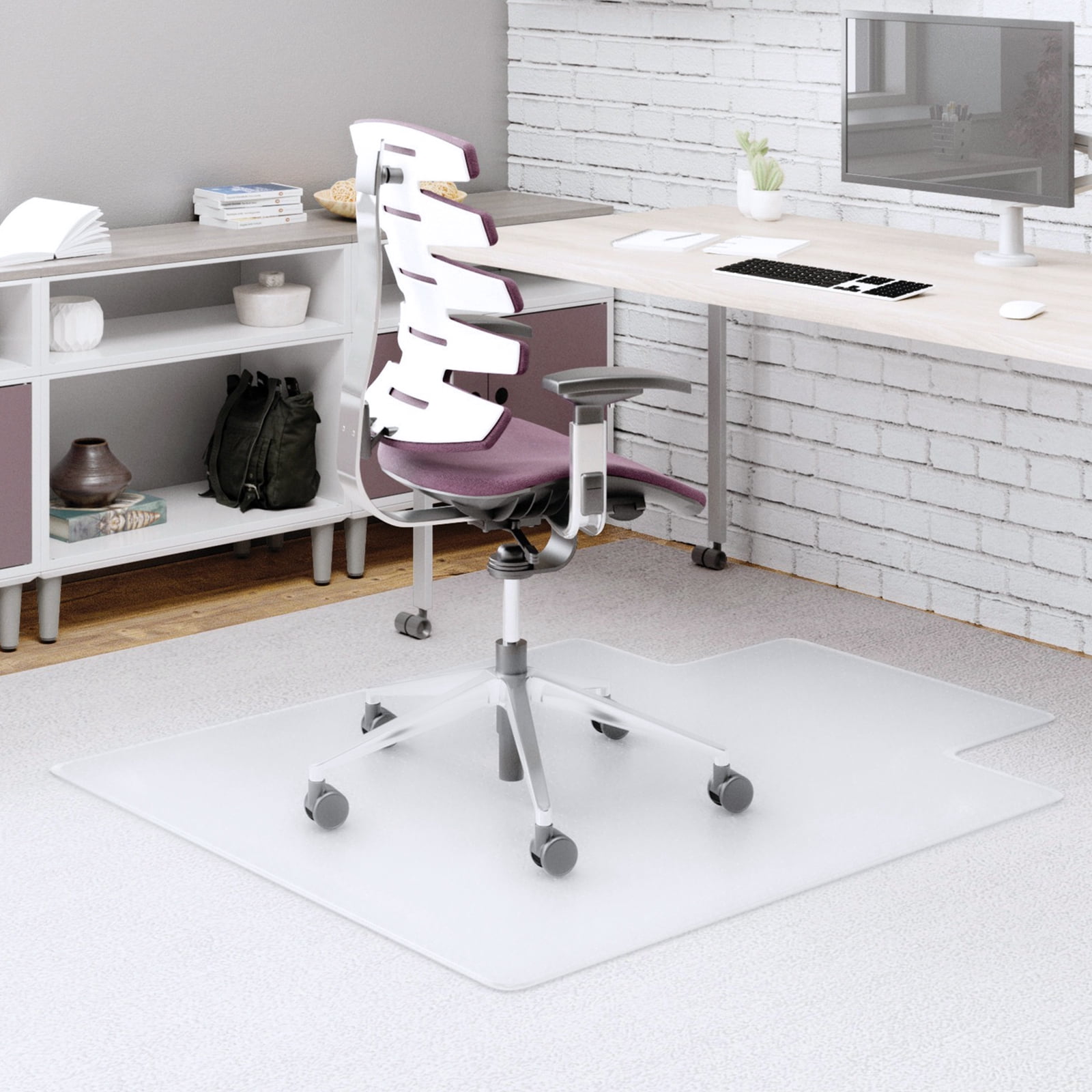 "ANMINY PVC Non-Slip Rolling Office Chair Mat, 36"" x 48"" Hardwood ...