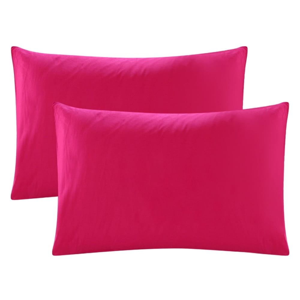 ANMINY Pillowcase Set of 2 Pillow Cases 300 Thread Count Soft Cotton ...