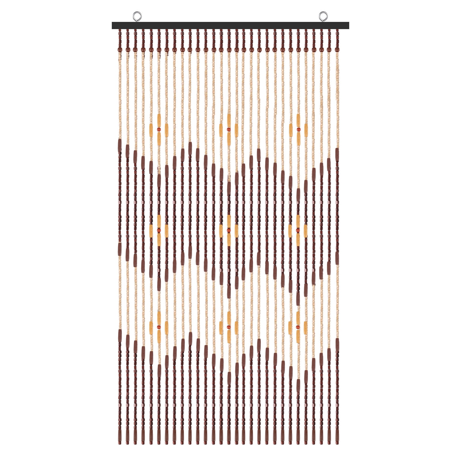 ANMINY Bohemian String Wave Beads Hook Up Kitchen Curtain, 35' x 69 in ...