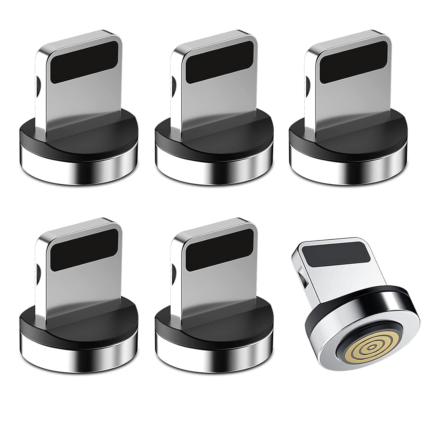 ANMONE Compatible for iPhone ipad Magnetic Tips [6 Pack] Magnetic Plugs ...