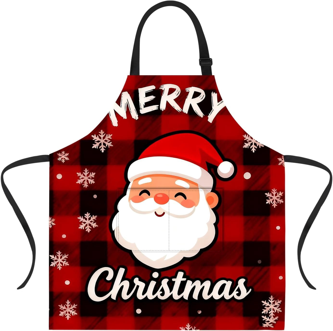 ANNA QUEEN Merry Christmas Apron for Women Men with Pockets, Snowman ...