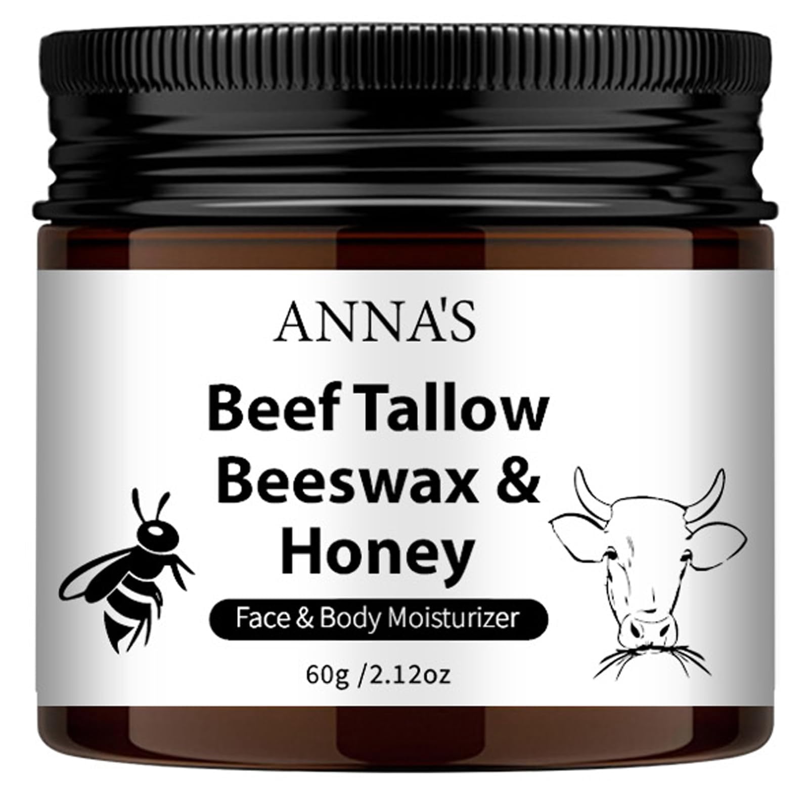 ANNA'S Beef Tallow and YYF14 Honey Balm for Skin, All-Natural ...