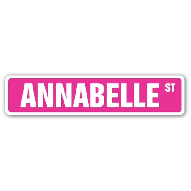 ANNABELLE Street Sign Childrens Name Room Sign | Indoor/Outdoor | 36 ...