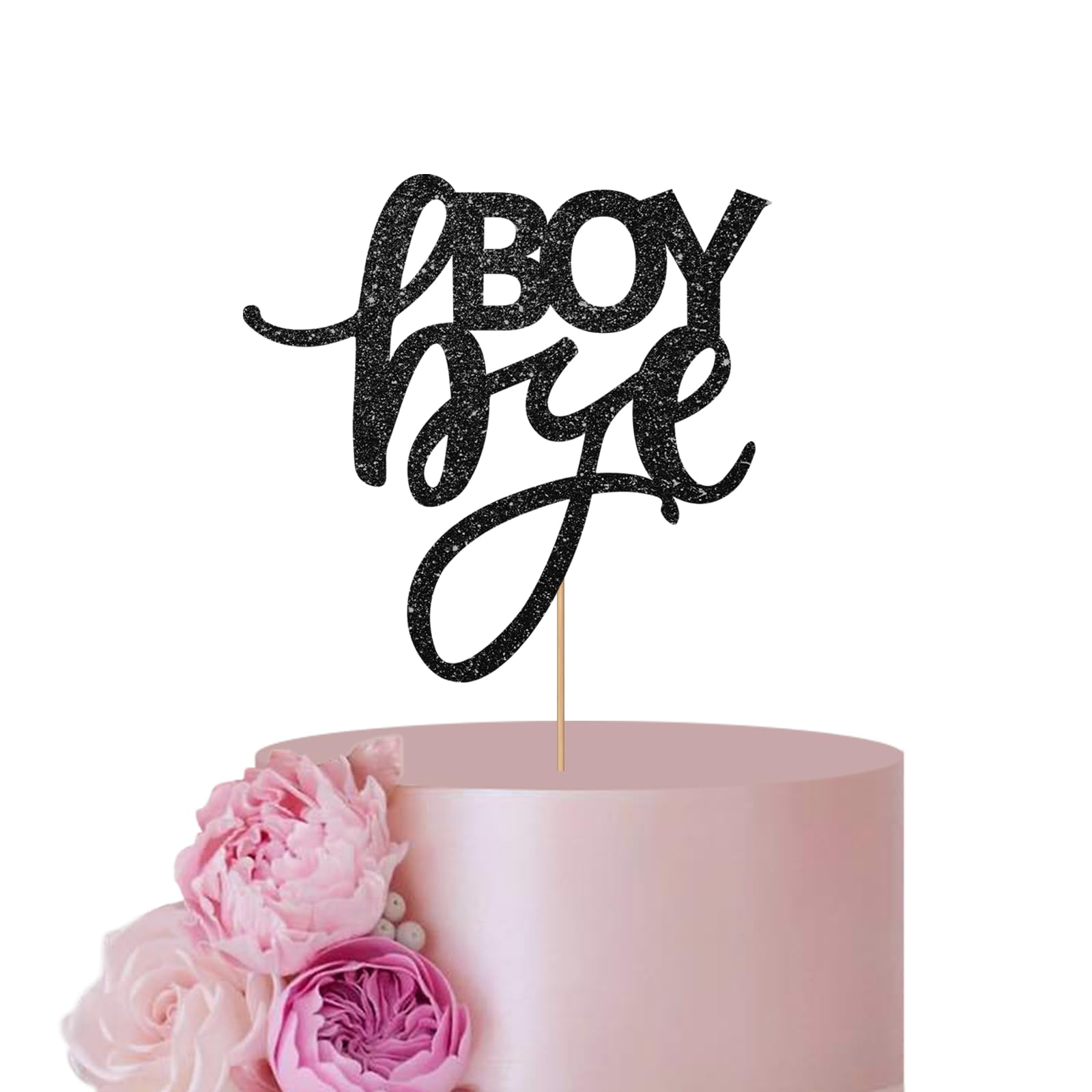 ANNATZQ Black DivorceTRDN Cake Topper for Goodbye Cake Decor, Boy Bye ...