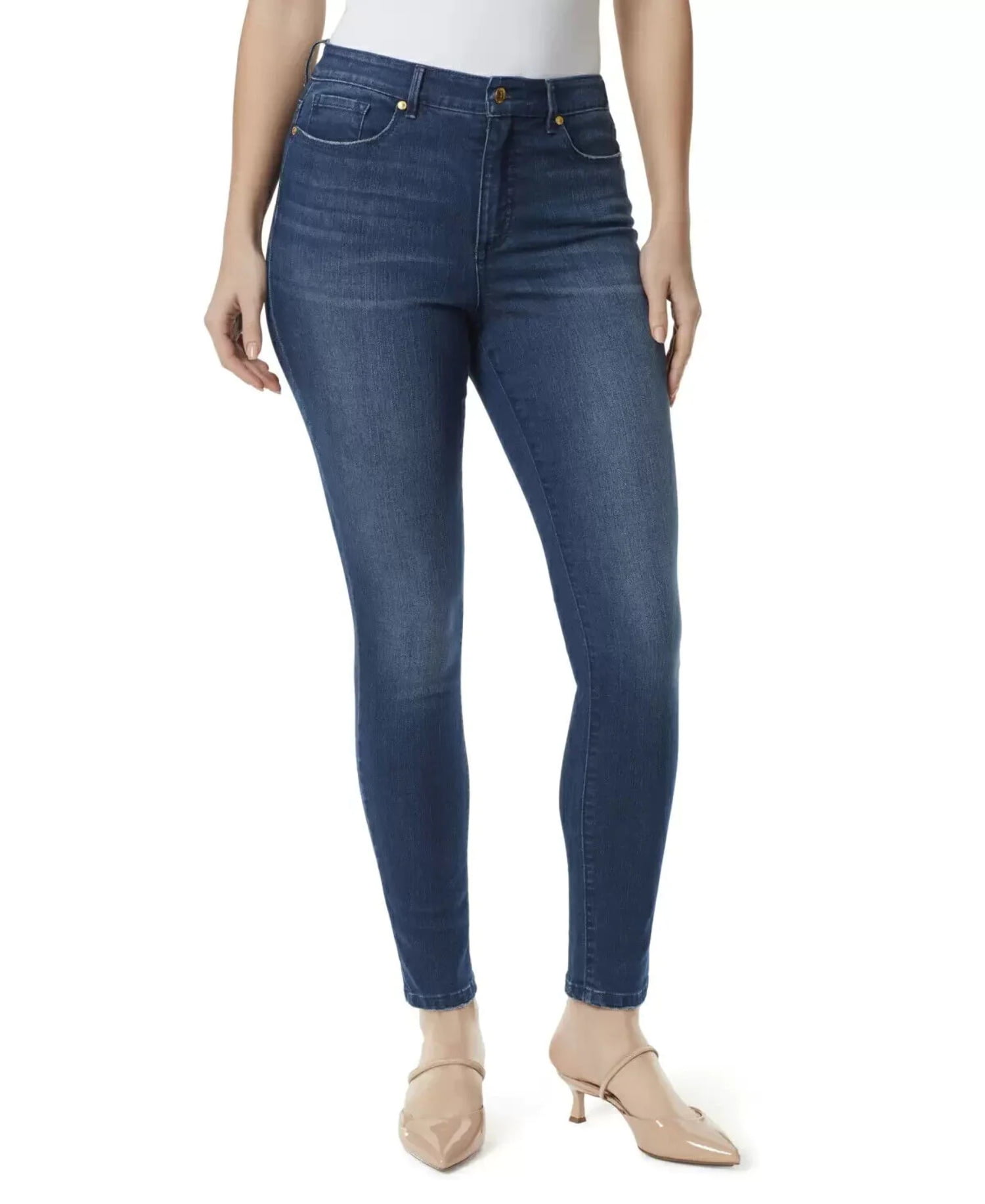 ANNE KLEIN High Waist Skinny Jeans - Walmart.com