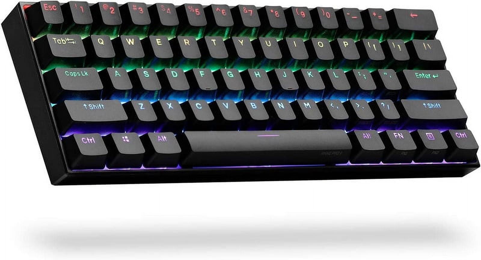 ANNE PRO 2 Bluetooth/Wired Computer Keyboard, 60% Mechanical, Brown ...