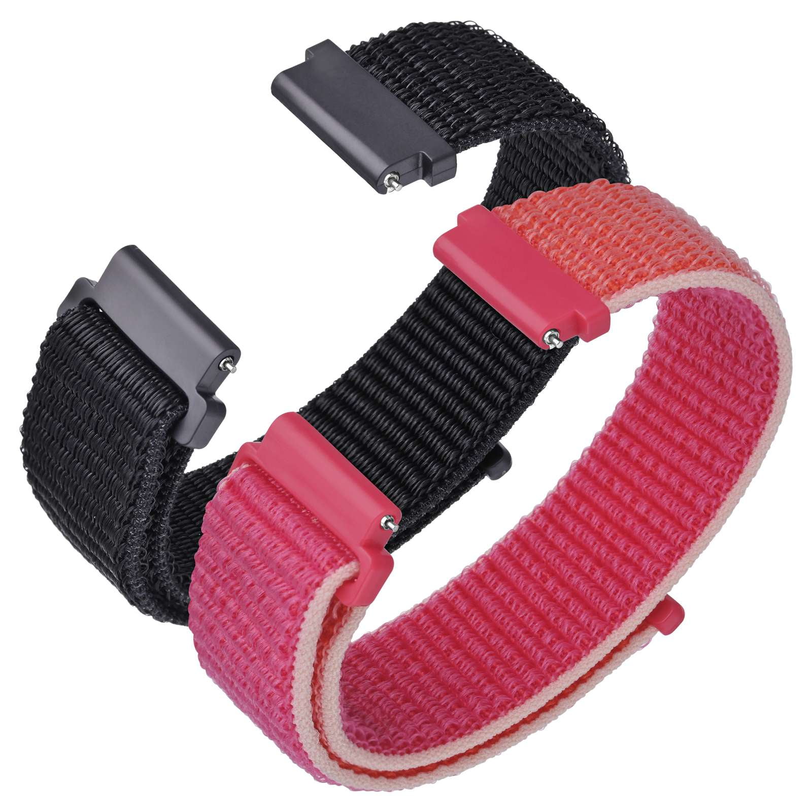 ANNEFIT Nylon Sport Loop Watch Bands 20mm, 2 Packs Quick Release ...